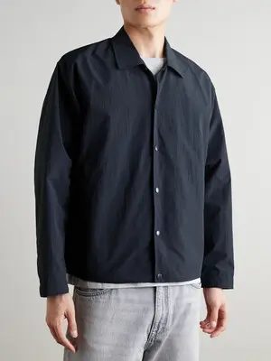 Nn07 Recycled Shell Snap-front Jacket - Blue