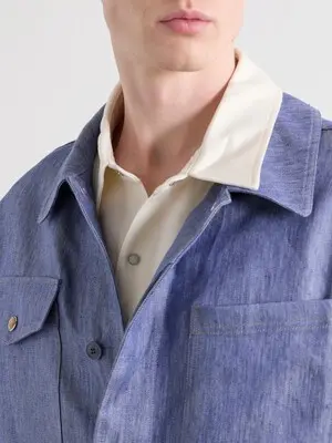 GOD'S TRUE CASHMERE Linen-twill Shirt
