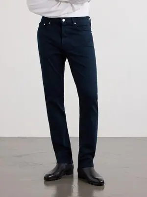 FRAME Modern Straight Leg Twill Trousers
