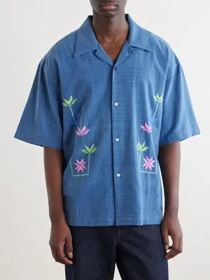 KARDO Rohit Embroidered Cotton Shirt