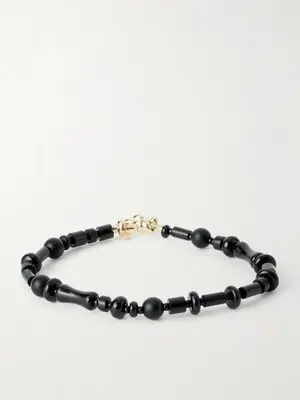 Luis Morais 14k Gold Agate Bead Bracelet