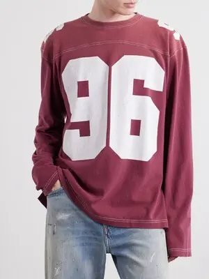 Acne Studios Exfold Printed Cotton-jersey T-shirt
