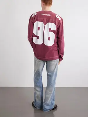 Acne Studios Exfold Printed Cotton-jersey T-shirt