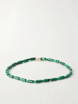 Luis Morais 14-karat Gold & Agate Beaded Bracelet