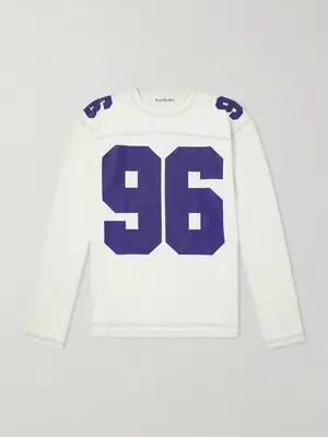 Acne Studios Exfold Printed Cotton-jersey T-shirt