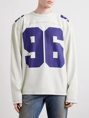 Acne Studios Exfold Printed Cotton-jersey T-shirt