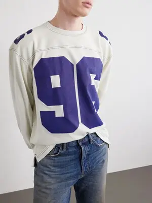 Acne Studios Exfold Printed Cotton-jersey T-shirt
