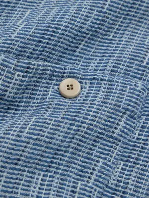 Folk Patch Basketweave Cotton Overshirt