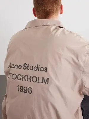 Acne Studios Olando Logo-print Cotton-poplin Zip-up Track Jacket