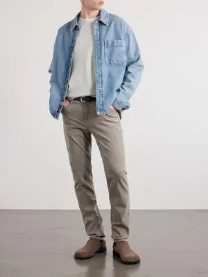 FRAME L'homme Slim-fit Stretch Lyocell-blend Trousers