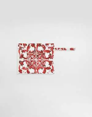 Dolce & Gabbana Majolica Print Swim Boxer Shorts With Logo Drawstring - Multicolor
