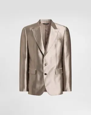 Dolce & Gabbana Sicilia Light Single-breasted Silk Shantung Jacket