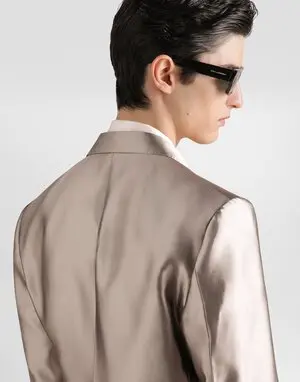 Dolce & Gabbana Sicilia Light Single-breasted Silk Shantung Jacket