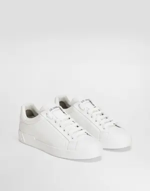 Dolce & Gabbana Calfskin Portofino Sneakers - White