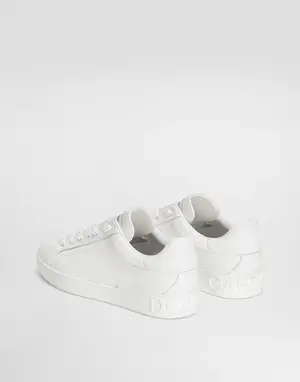 Dolce & Gabbana Calfskin Portofino Sneakers - White