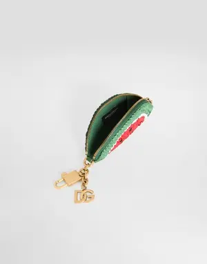 Dolce & Gabbana Raffia Charm Key Ring - Multicolor