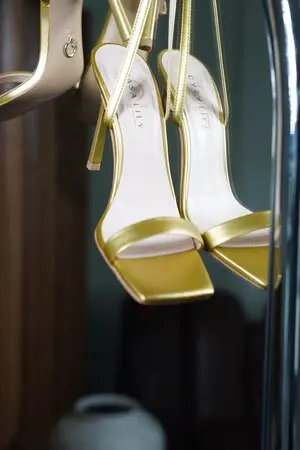 CASA LILY Metallic Stiletto Sandals