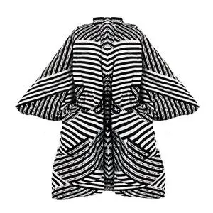 MAXJENNY Black And White Puffer Coat - Black/white