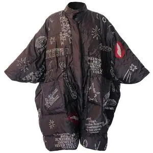 MAXJENNY Oversized Puffer Coat With Swarovski Details