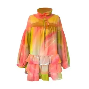 Women's Voluminous Sleeve Mini Dresses