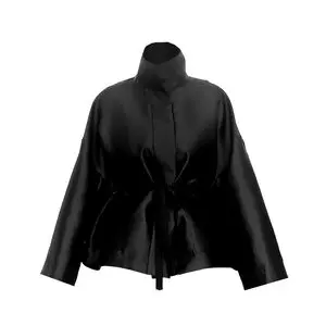 MAXJENNY Sculptural Boxy Jacket With Stand Collar