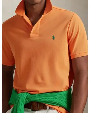 Polo Ralph Lauren Classic Fit Mesh Polo Shirt - Kona Orange