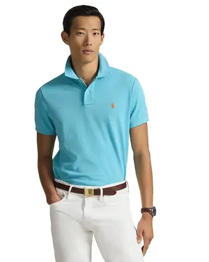 Polo Ralph Lauren Classic Fit Mesh Polo Shirt - Perfect Turquoise