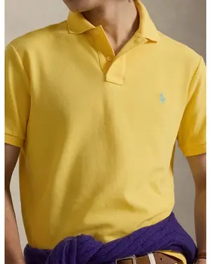 Polo Ralph Lauren Classic Fit Mesh Polo Shirt - Sunfish Yellow