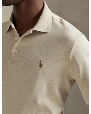 Polo Ralph Lauren Classic Fit Soft Cotton Polo Shirt - Dune Tan