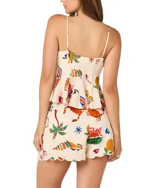 Astr The Label Alma Tie Front Top