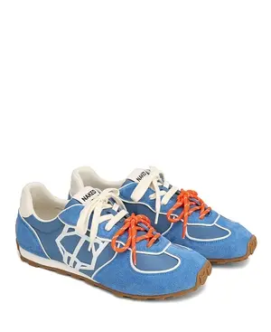 NAKED WOLFE Lightning Sneaker - Blue Nylon