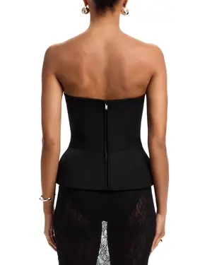Alexander McQueen Ribcage Embroidery Corset Top