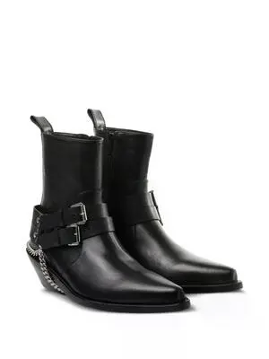 ANN DEMEULEMEESTER Kiril Santiags Ankle Boots