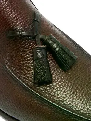 Magnanni Grained Leather Tassel Detail Loafers