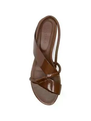 DEL CARLO Crossover Strap Slingback Sandals
