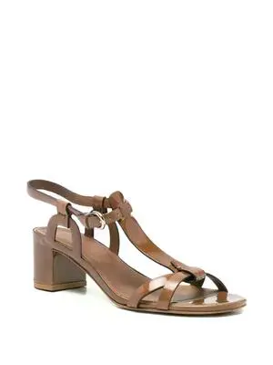 DEL CARLO Betty T-bar Block-heel Sandals