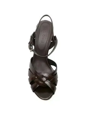 DEL CARLO Atene Interwoven-strap Buckle-fastening Sandals
