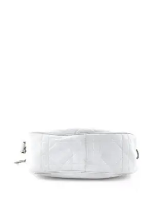 Dior D Charm Zip Cannage Quilt Lambskin Small Hobo Bag