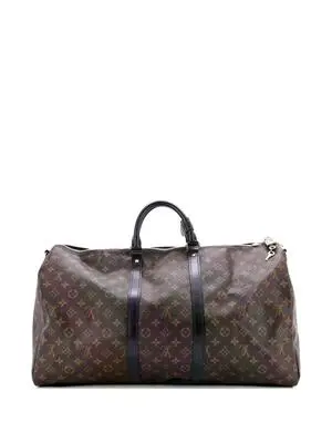 LOUIS VUITTON Keepall Bandouliere 55 Travel Bag - Brown