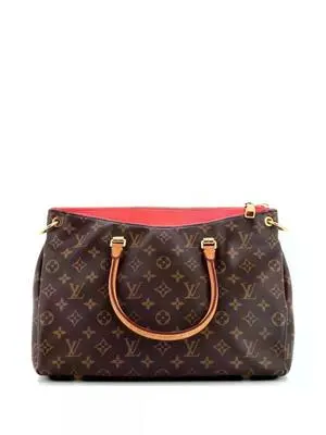 LOUIS VUITTON Pallas Tote Monogram Canvas With Leather Shoulder Bag