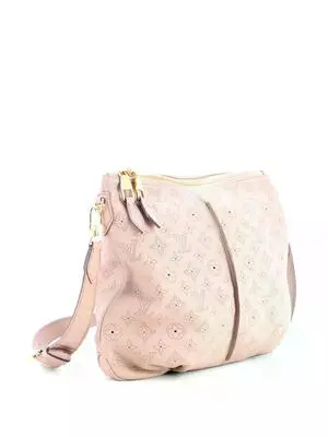LOUIS VUITTON Mahina Leather Pm Hobo Bag - Neutrals