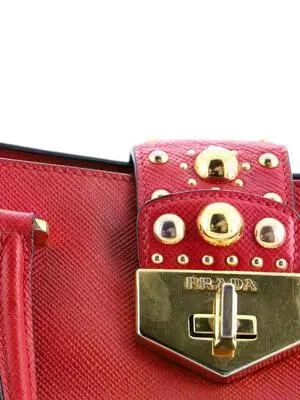 Prada Convertible Turnlock Dome Satchel