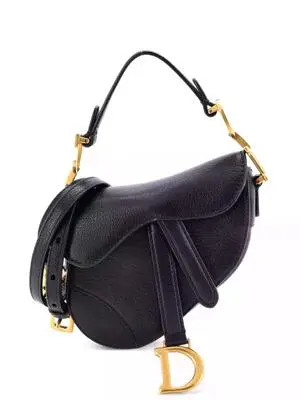 Dior Micro Saddle Shoulder Bag - Black