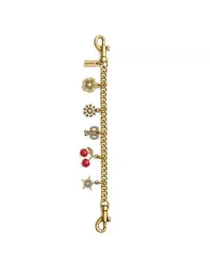 COACH Crystal Embellished Bag Charm