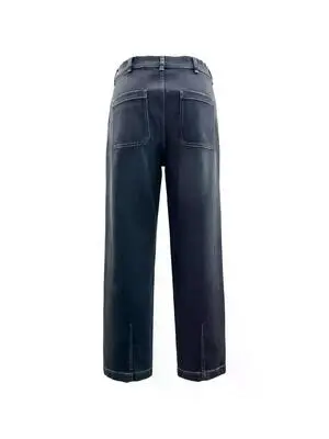 Eleventy Contrast-stitch Jeans - Black