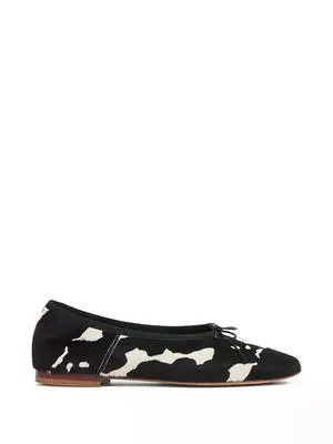 MANSUR GAVRIEL Dream Ballerina Pony-hair Flats - Black