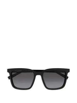 Saint Laurent Sl 500 Rectangular-frame Sunglasses - Black