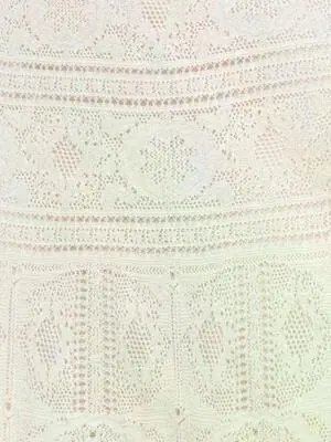 D.exterior Crochet Knit Maxi Skirt