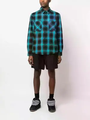 Amiri Plaid Logo-print Shirt
