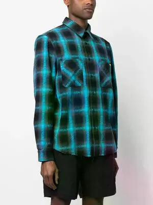 Amiri Plaid Logo-print Shirt